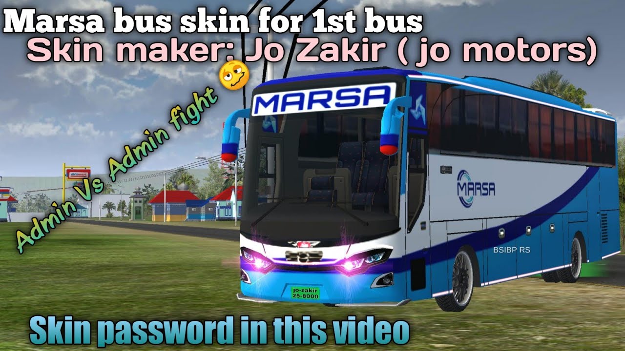 Bus Simulator Indonesia Marsa Bus skin for 1st Bus//BSIBP on fire🔥 ...