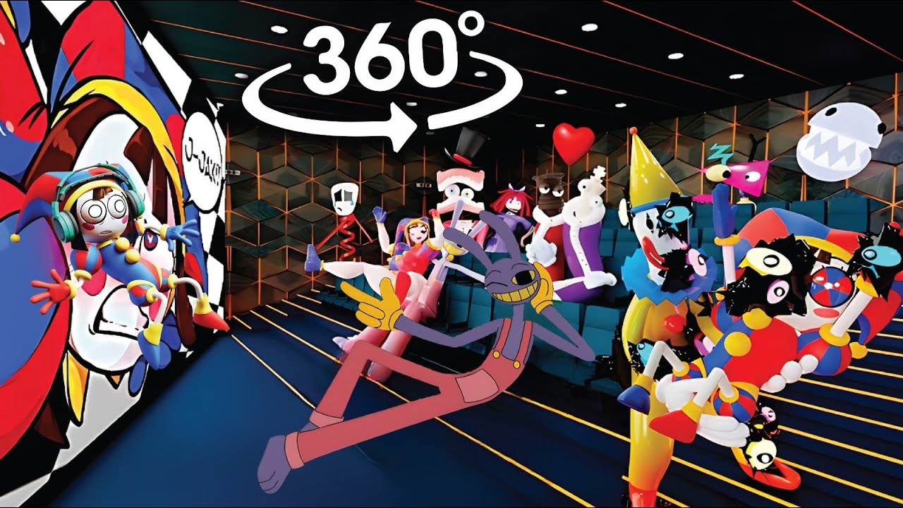 The Amazing Digital Circus 360° - CINEMA HALL | Pomni react to TADC ...