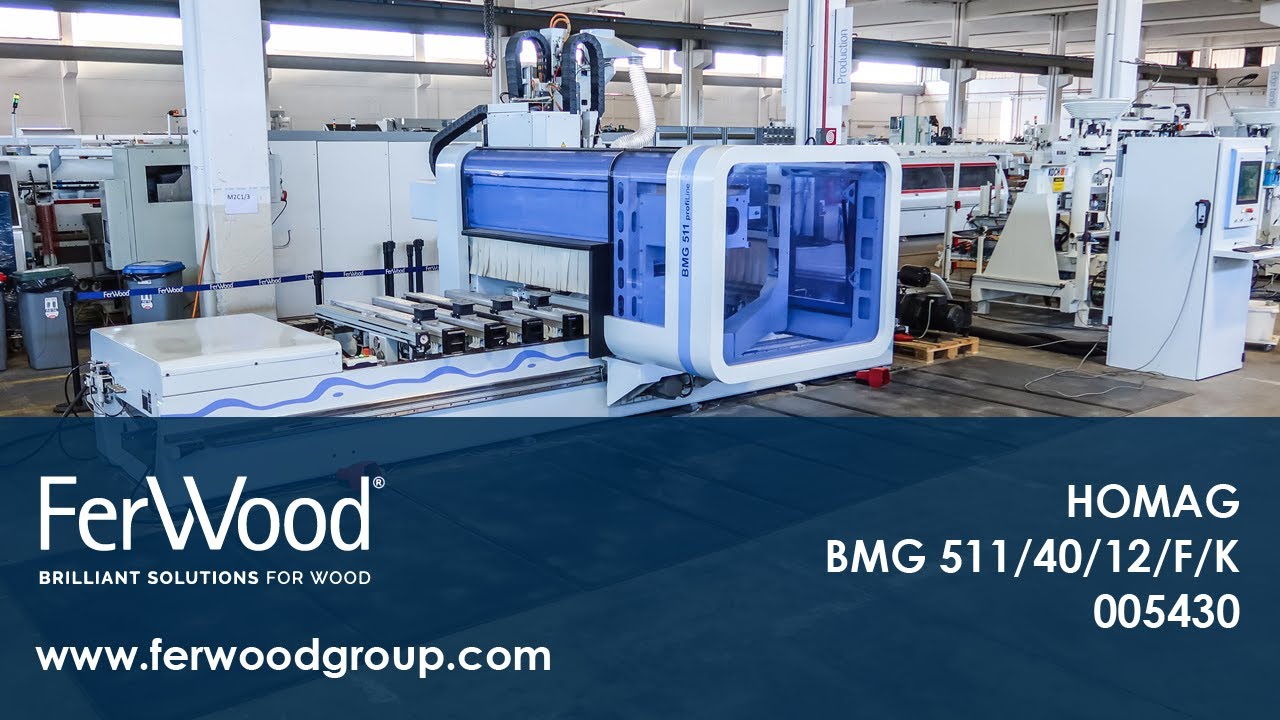 Centro di lavoro a 5 assi rigenerato - HOMAG BMG 511/40/12/F/K ...
