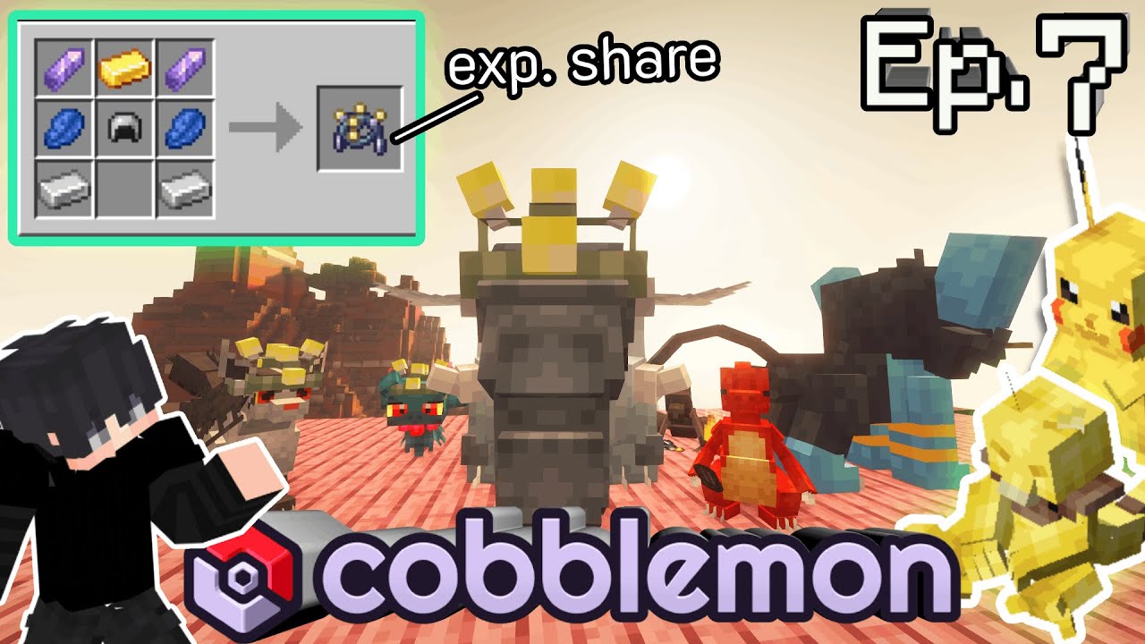 [ 🎮Minecraft Cobblemon SS2 Ep.7 ] หาExp.Shareให้โปเกม่อนทุกตัวเลเวลอัพ ...
