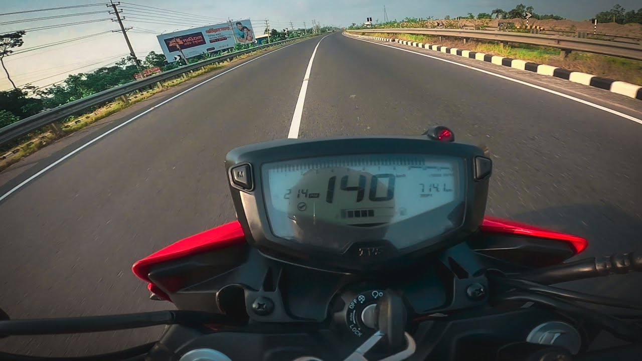 TVS APACHE RTR 160 4V TOP SPEED - YouTube