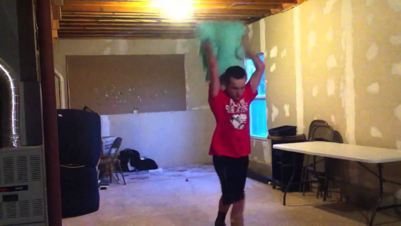 Basement wrestling - YouTube