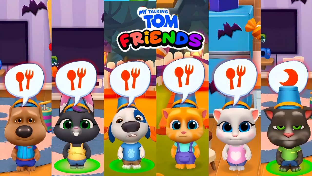 Tom Friends Cravings Started And Tom Is Sleepy - My Talking Tom Friends ...