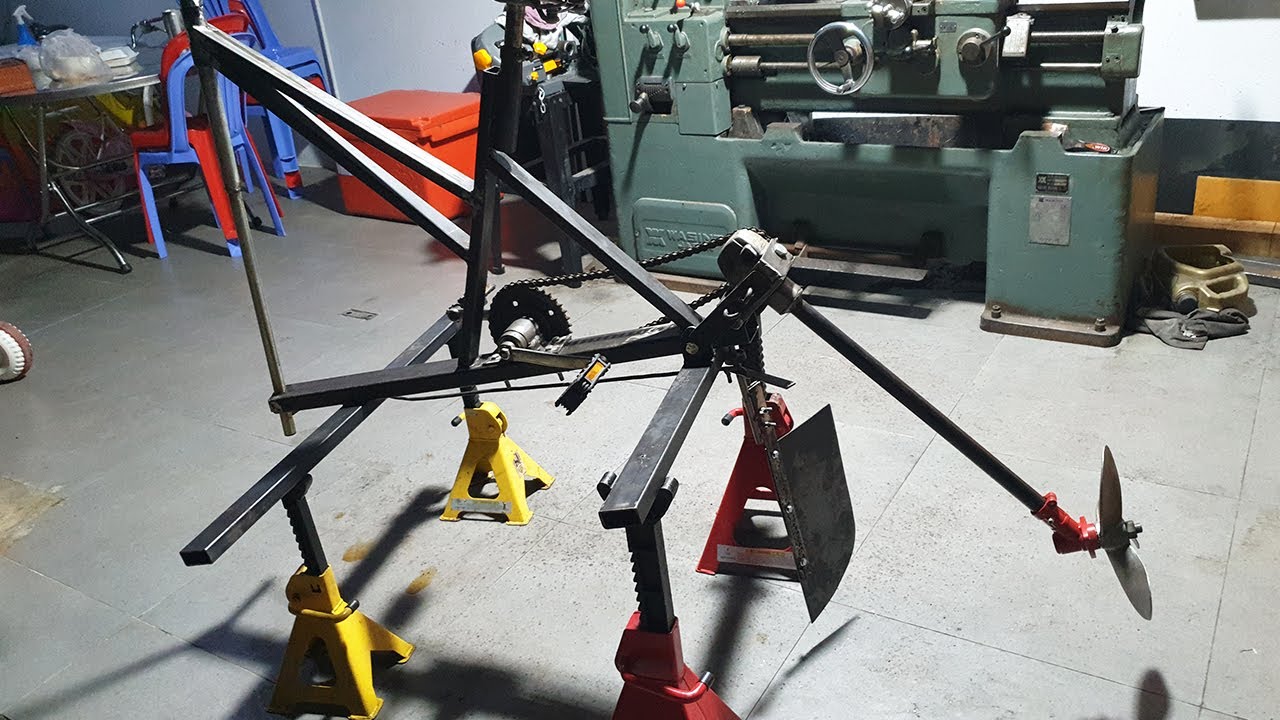 Fishing Boat DIY Homemade Propeller And Pedal Drive - YouTube