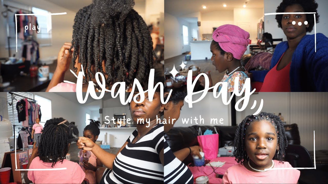Kids Curly Hair Wash Day Routine for Soft & Tangle Free Hair **New ...
