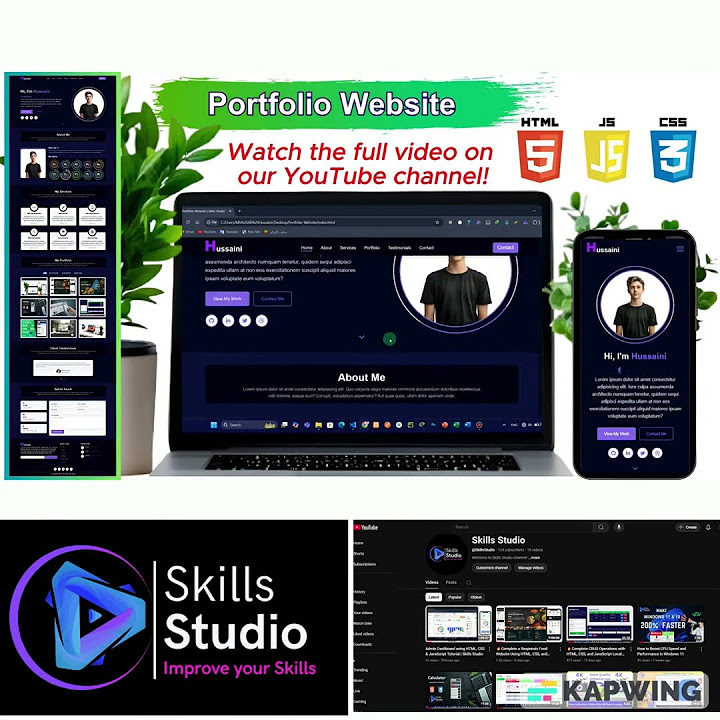 🚀Responsive Portfolio Website! #frontendcourse #tutorial #webdesign #webdevelopment #design ...