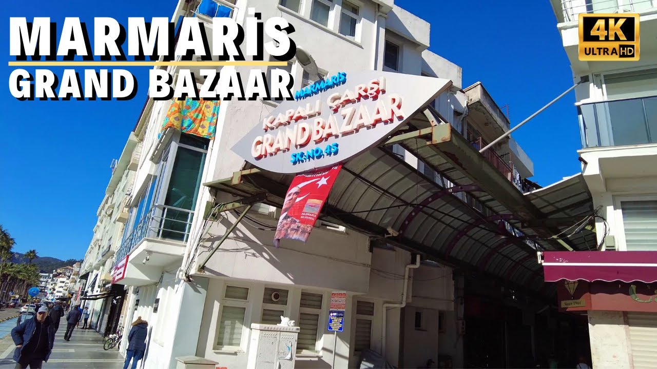 Marmaris Grand Bazaar l January 2022 Muğla, Turkey [4K UHD] - YouTube