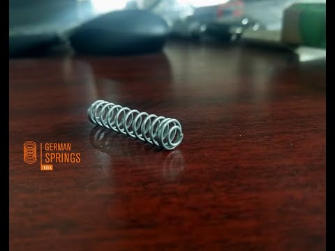 Bottle dispenser pump springs automatic production - YouTube