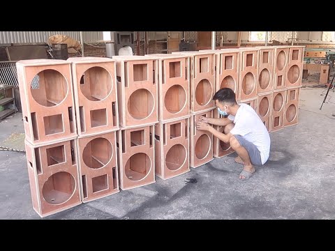 Speaker production process at professional speaker factory - YouTube