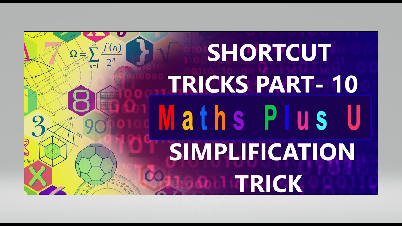 MATHS SHORTCUT TRICKS PART 10 YouTube MATHS SHORTCUT TRICKS PART 10 YouTube