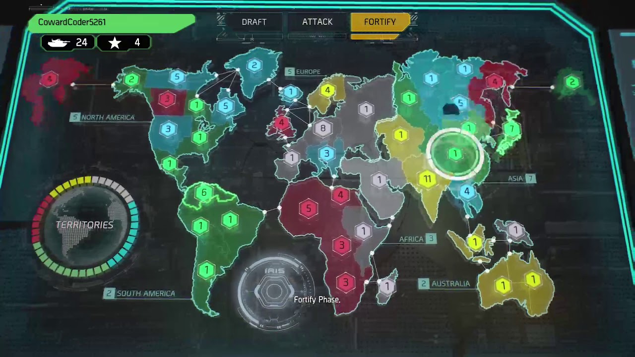 RISK XBOX ONE ONLINE GAME "FORTUNE FAVORS THE BOLD" COMMENTRY WITH ...