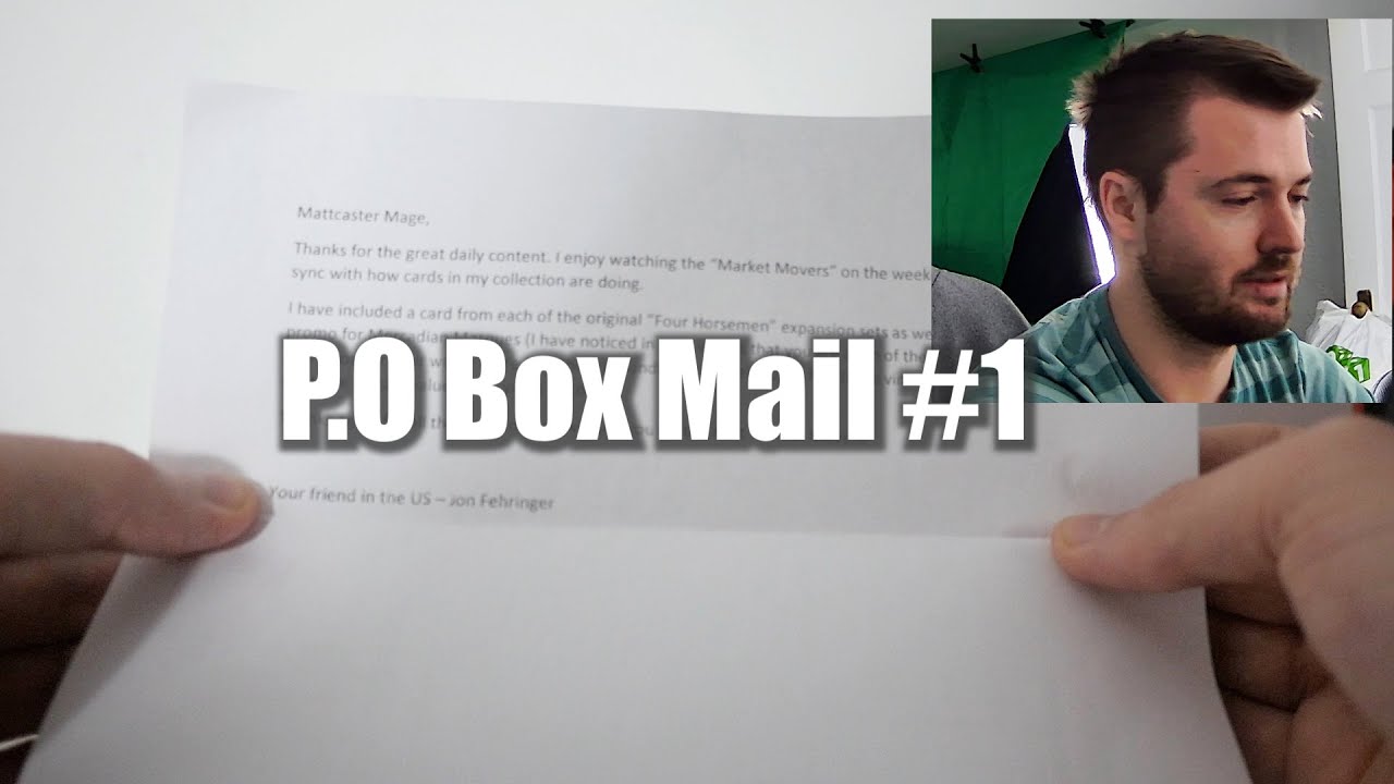 First PO Box Mail Arrives! Letter and Four Horsemen Cards? - YouTube
