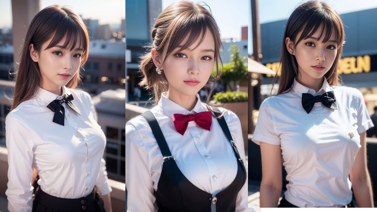 【4K】Ai art girl｜Latex Sexy Girl AI LOOK BOOK，JK少女 - YouTube