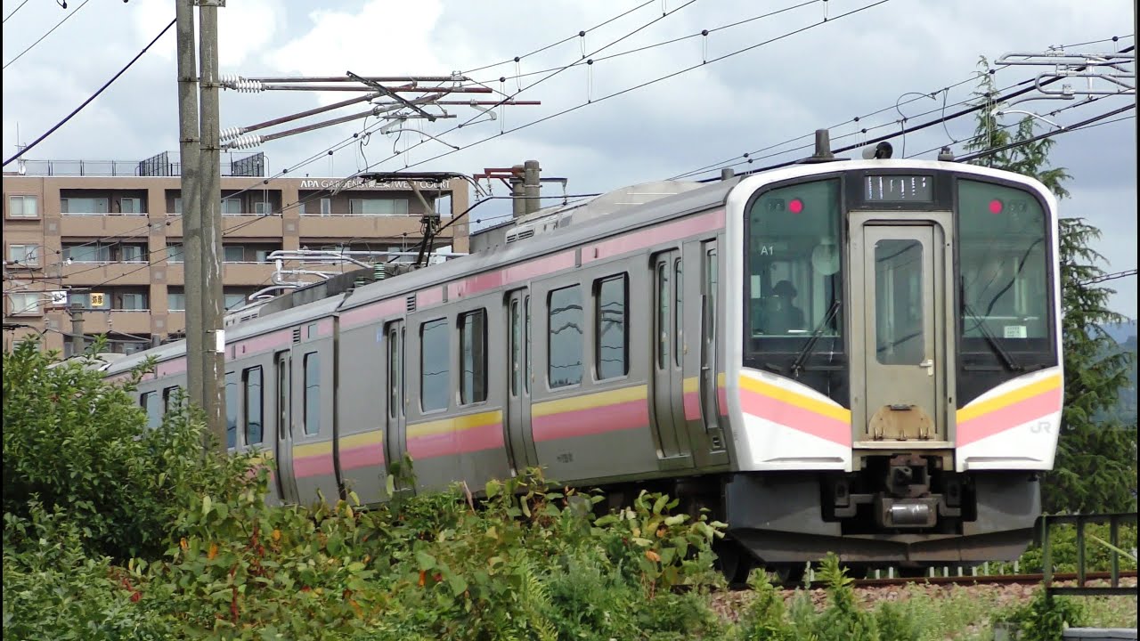 E129系B14+A1編成【4K】信越本線下り445M - YouTube