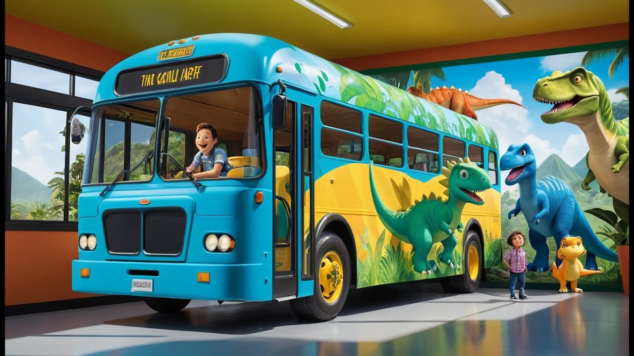 Dino on the Bus – Dinosaur Ride Song | Popular Nursery Rhyme ...