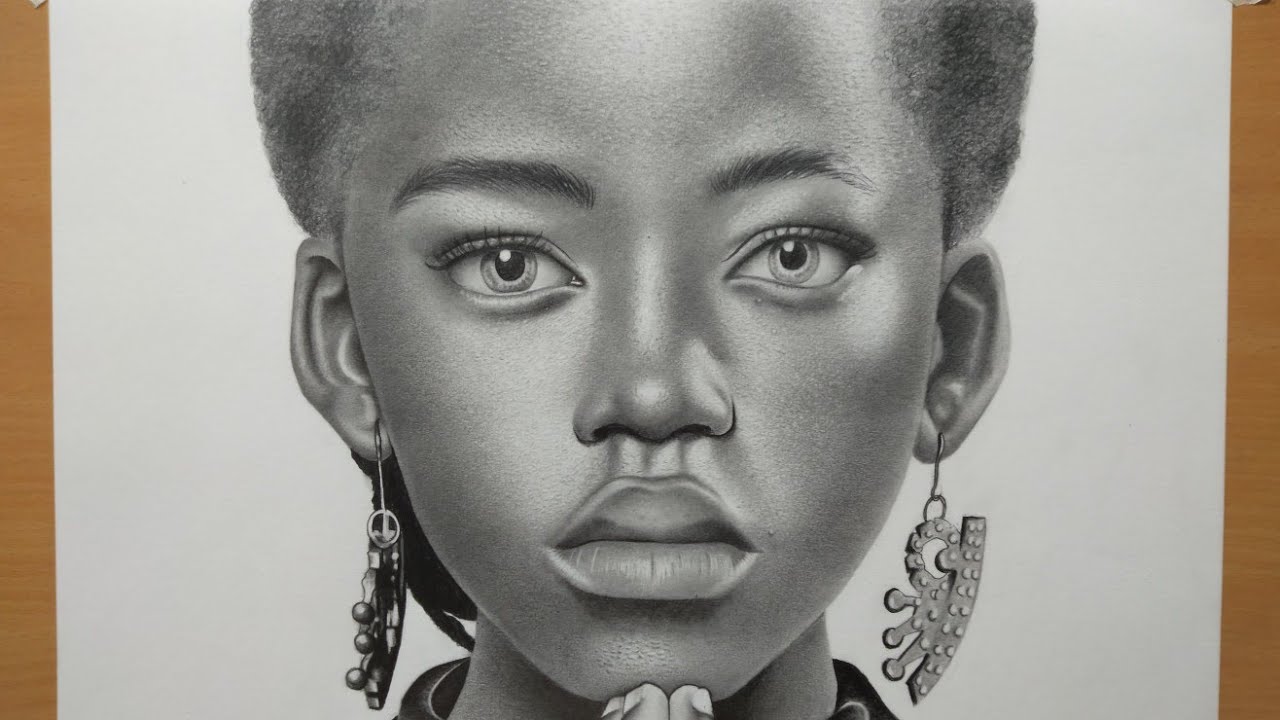 Hyper realistic face drawing using graphite pencil // How to draw ...