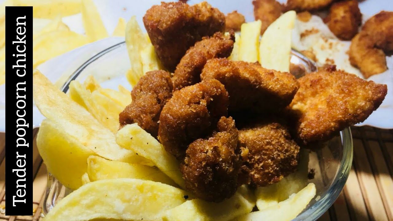 Chicken tender pops | crispy popcorn chicken bites | chicken n chips ...