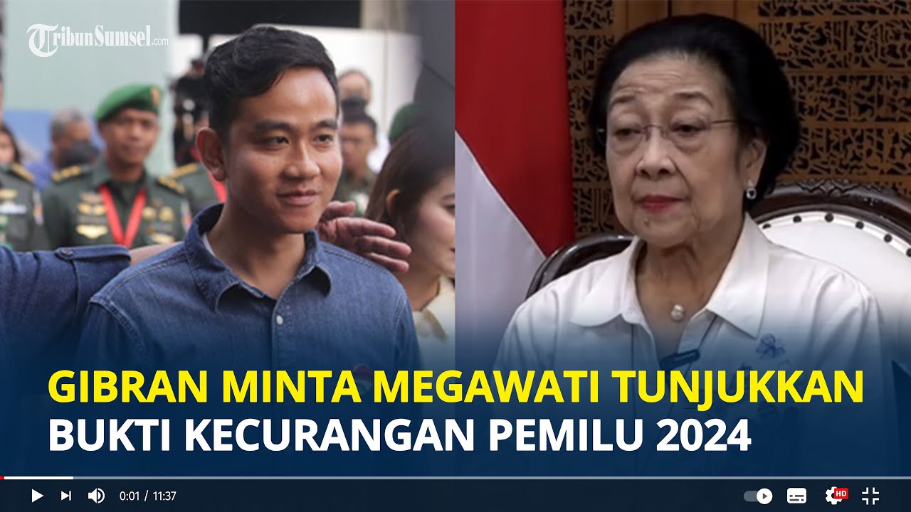 GIBRAN Tantang Megawati Soekarnoputri Tunjukkan Bukti Kecurangan Pemilu 2024, Kalau Ada ya ...