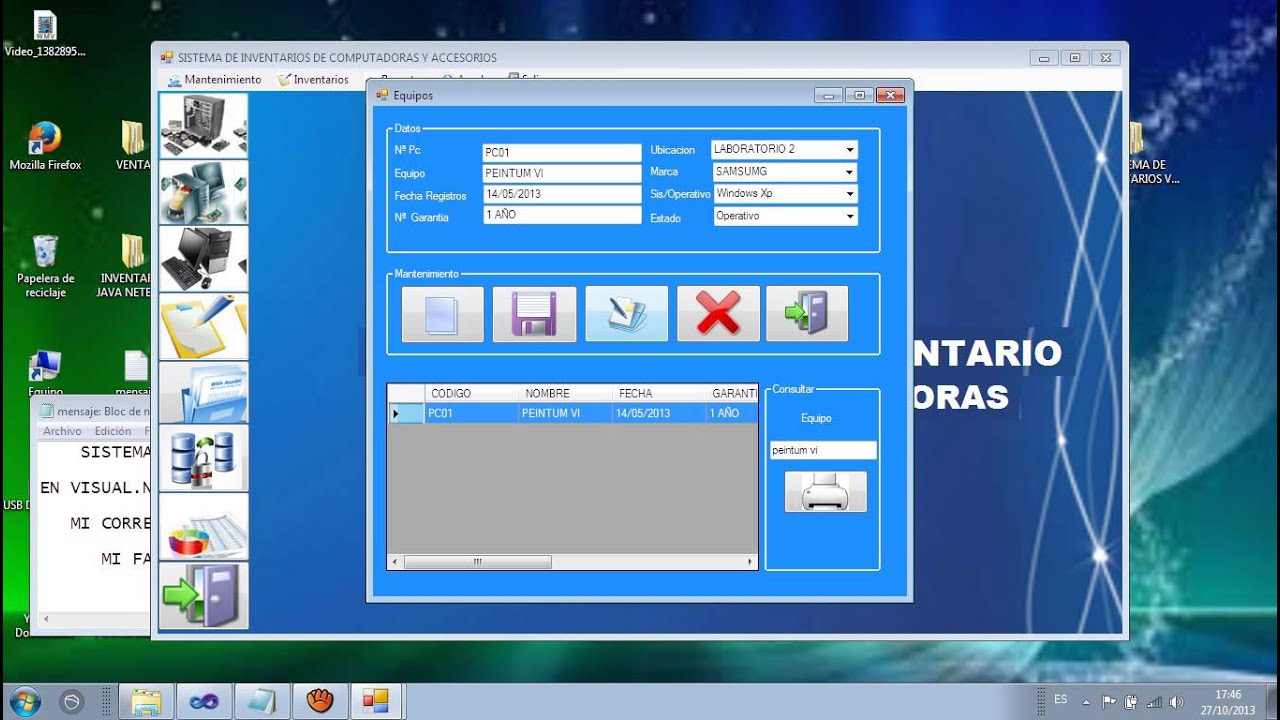 SISTEMA DE INVENTARIOS CON VISUAL BASCI Y ACCESS - YouTube