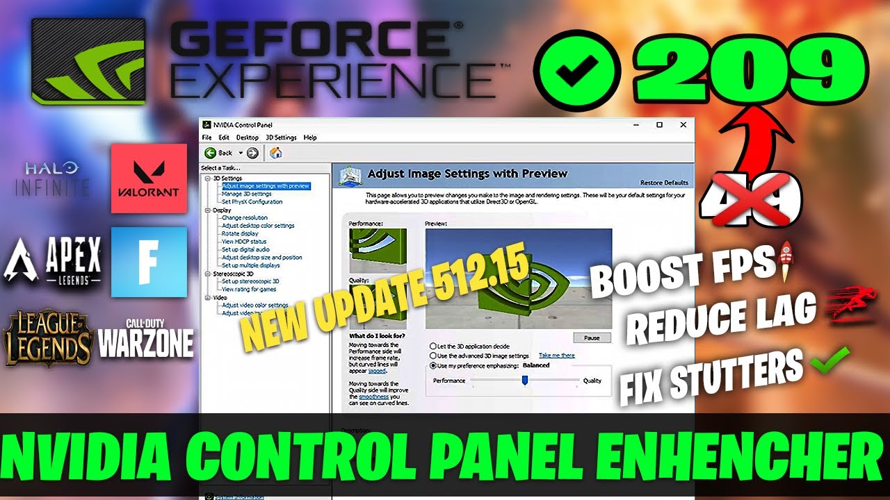 Optimize Nvidia Control Panel New update 512.15 (2022 FOR Best Setting ...