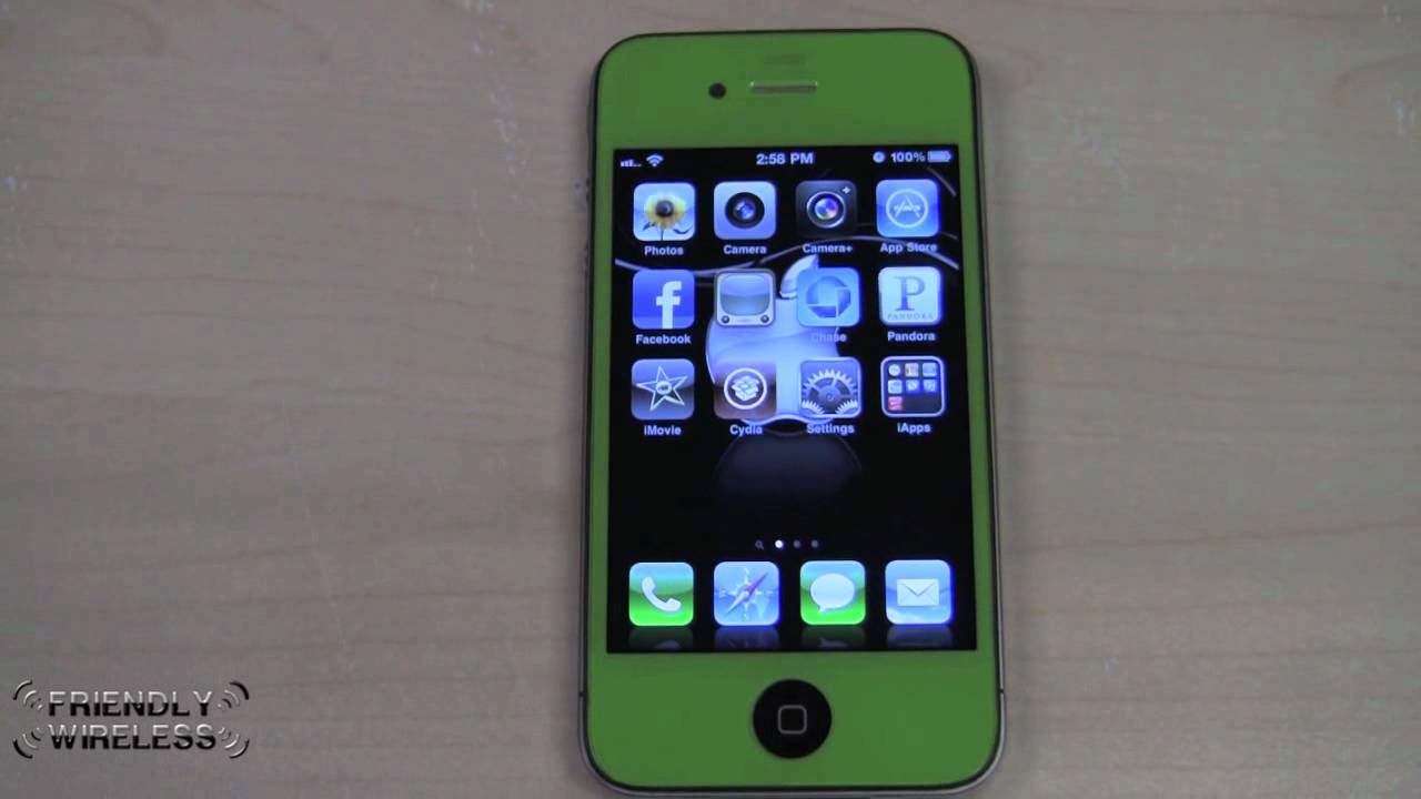 Full Green iPhone 4 Conversion - YouTube