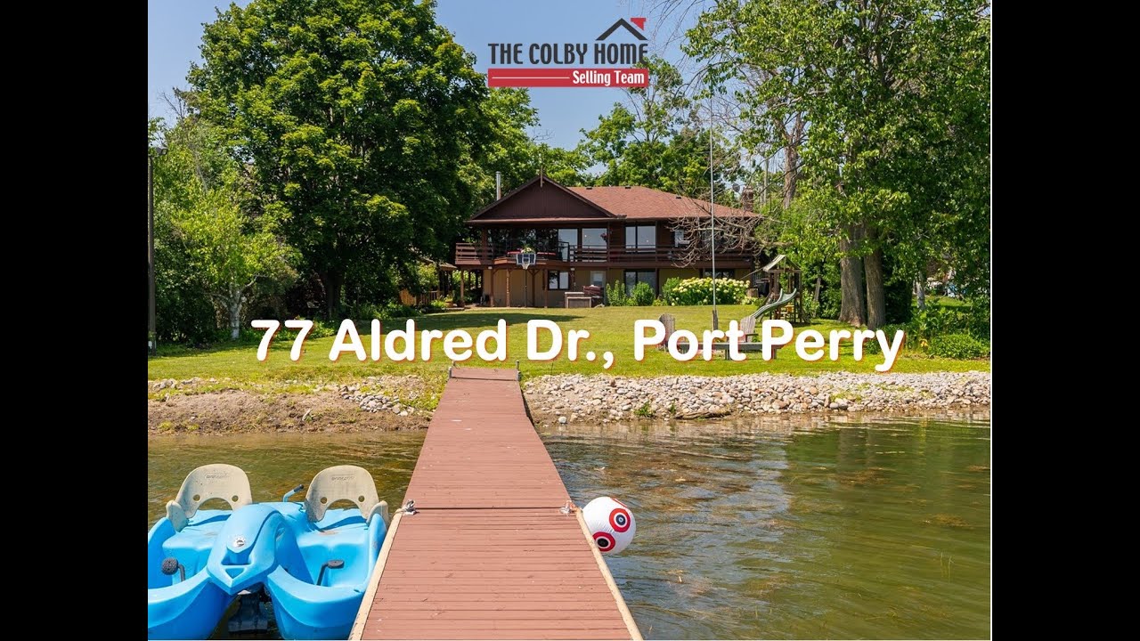 77 Aldred Drive, Port Perry, ON - Waterfront Home $999,000. - YouTube
