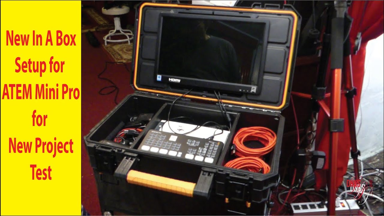 ATEM Mini Pro, cameras, monitor, cables... in a box for quick setup for ...