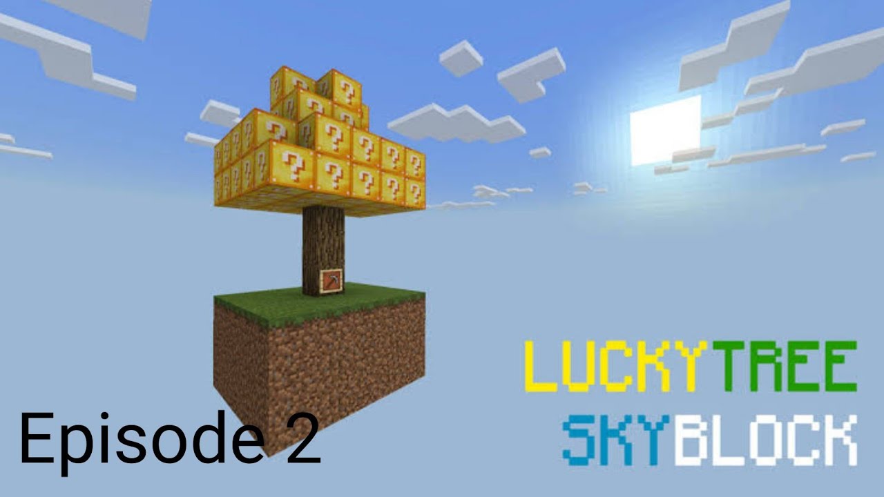 Minecraft lackey tree sky block video episode 2 - YouTube