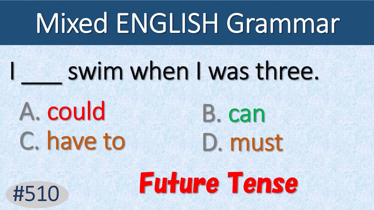 Future tense QUIZ | Mixed grammar Question and answer | Intermediate ...