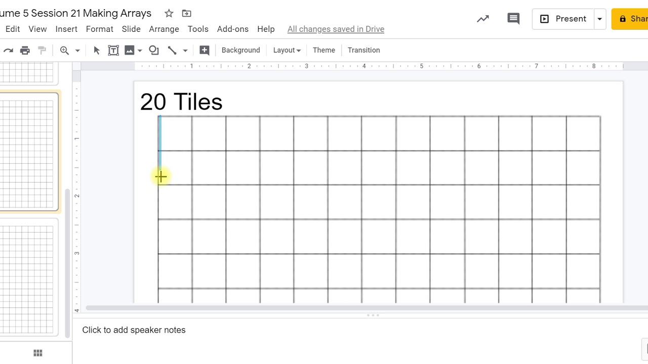 Google Slides How to Make an Array - YouTube