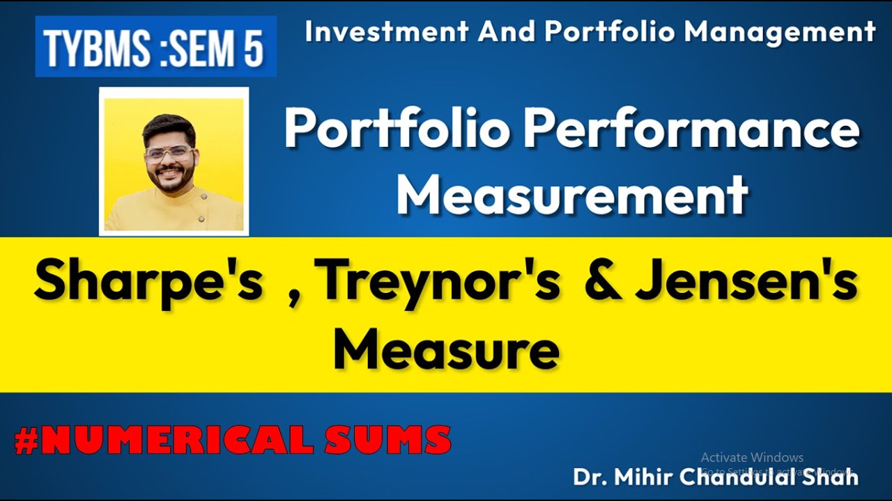 IAPM | Sharpe's , Treynor's & Jensen's Measure | Portfolio Performance ...