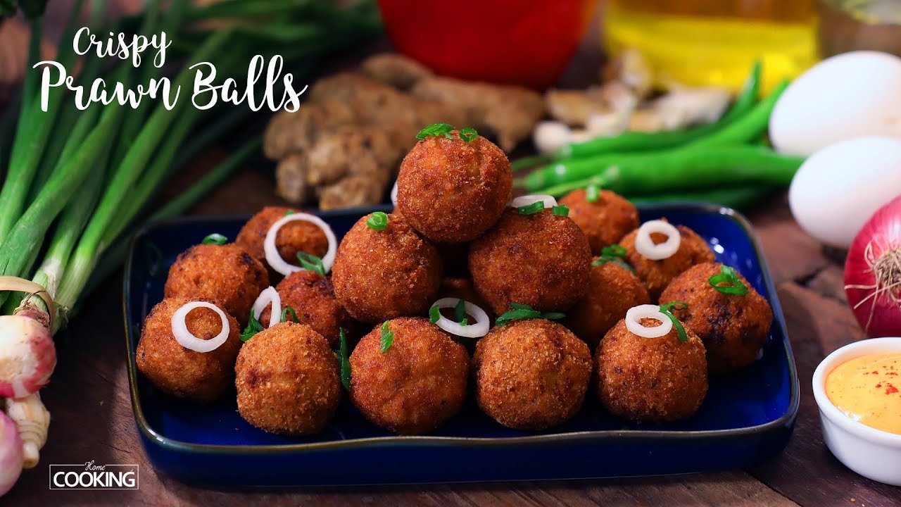 Crispy Prawn Balls | Fried Shrimp Balls Recipe | Prawn Recipes ...