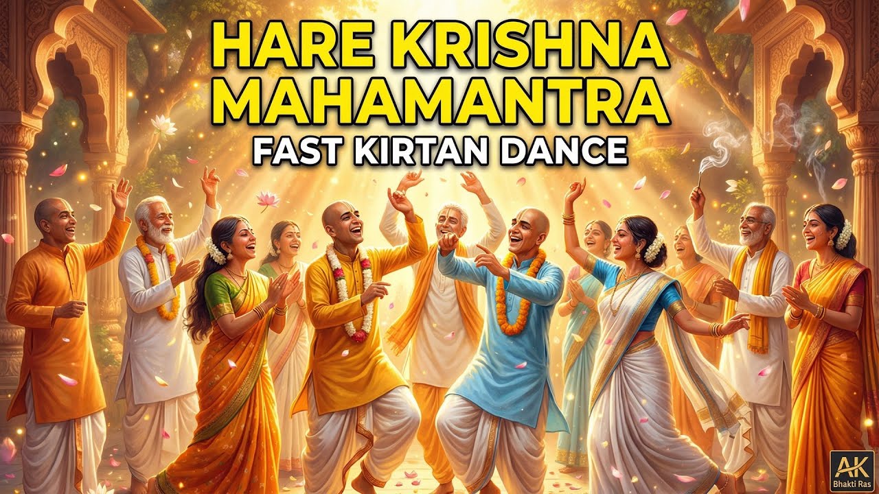Hare Krishna Mahamantra | Fast Kirtan Dance | Hare Rama Hare Rama | AK ...