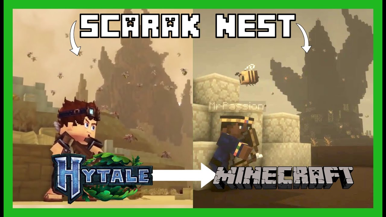Building Hytale In Minecraft: The SCARAK NEST With (Facts, Theories and ...