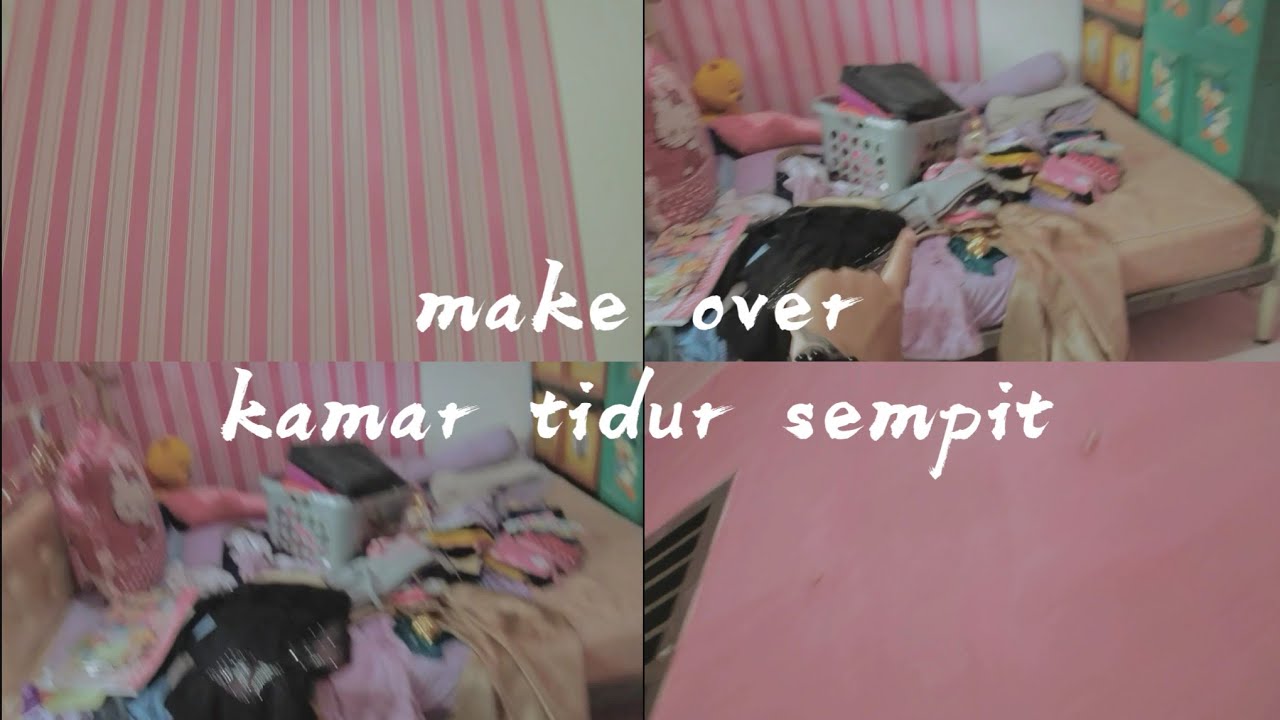 make over kamar tidur sempit | kamar minimalis | indonesia - YouTube