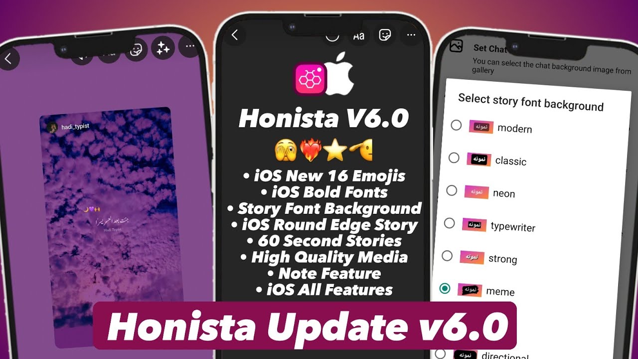 Honista v6 Update | IOS Emojis + IOS Fonts | Honista v6 New Features ...