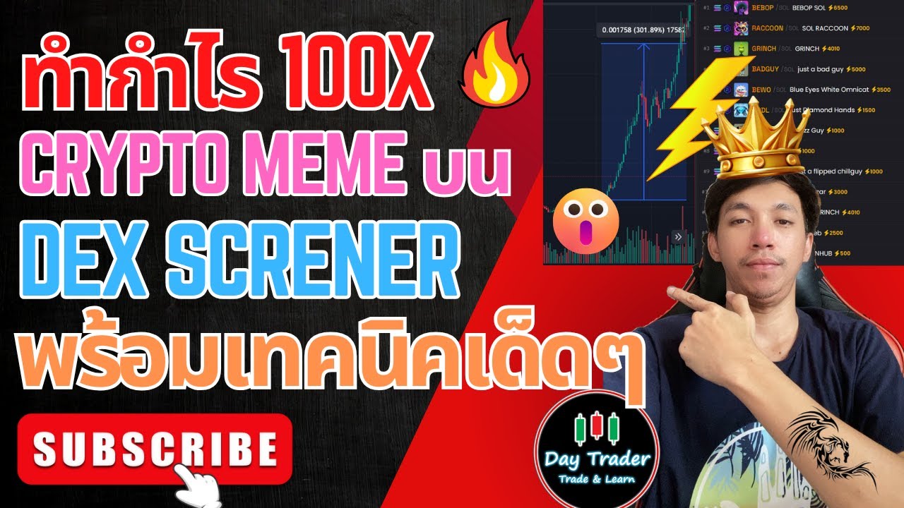 เทคนิคทำกำไร Crypto meme 100X บน dex screener 🔥🔥 - YouTube