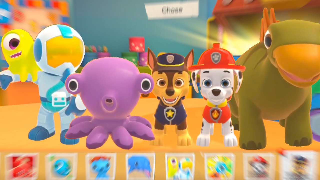 Applaydu QR codes for characters and sea animals, Chase, Marshall and ...