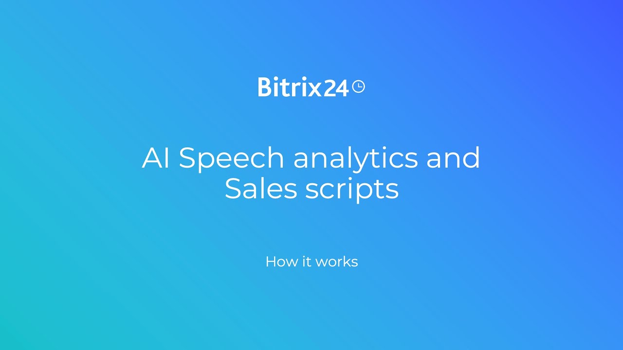 AI Speech analytics and Sales scripts in CRM - YouTube