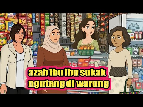 Azab ibu ibu sukak ngutang di warung (KARTUNIN)