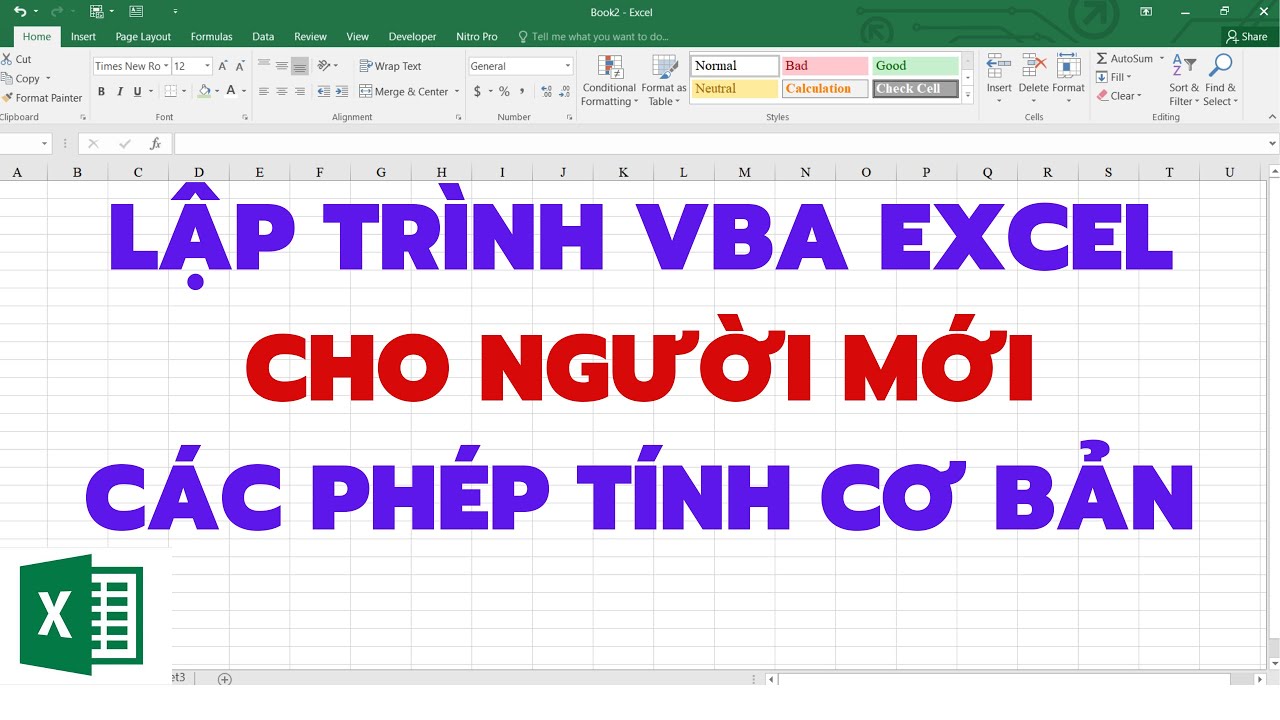 Lập trình VBA trong Excel cho người mới bắt đầu | Các phép tính cơ bản ...