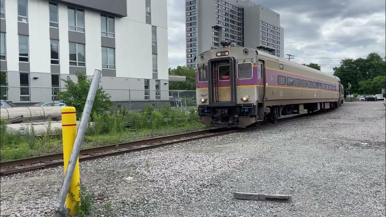 The MBTA’s Geometry Train takes a trip over the Grand Junction - ft. 1647 & 3 CT Rail coaches ...