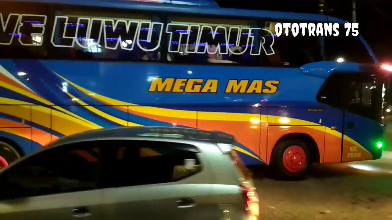 Bus Mega Mas AKDP,, Menjelajahi Jalur Potensial - YouTube