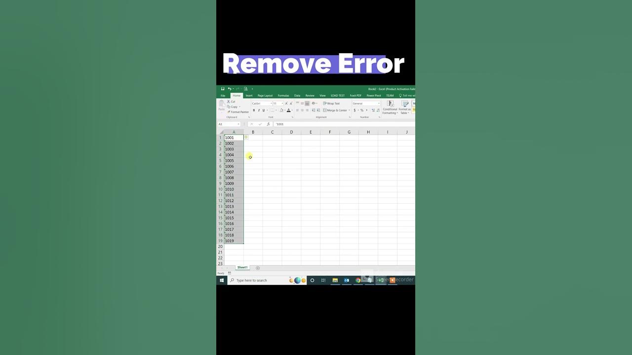 short Excel Remove Error YouTube short-excel-remove-error-youtube