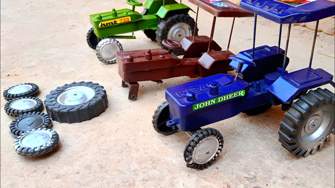 Diy Model Tractor Refitting Front And Back Side Tyres | Diy Model ...