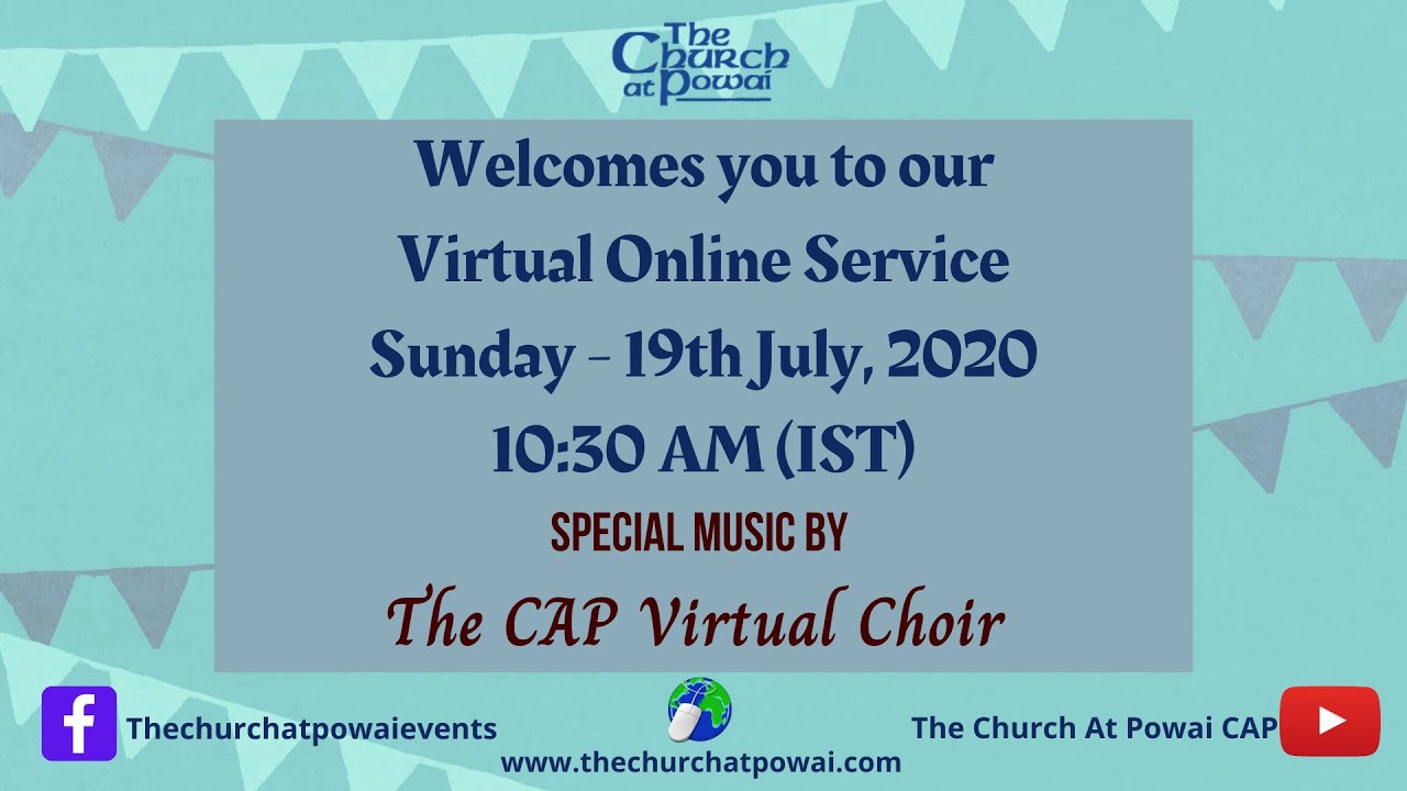 CAP Sunday Service - 19th July 2020 - YouTube