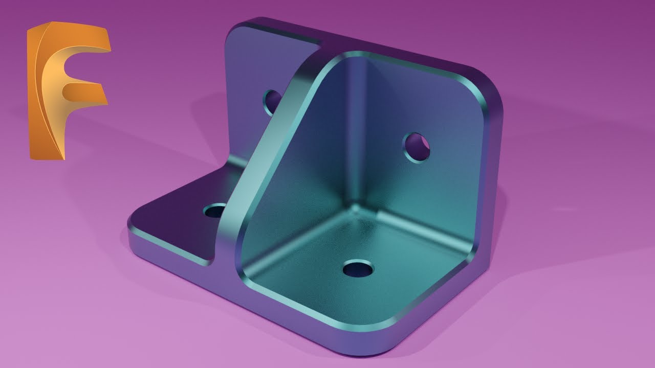 Simple Bracket for Fusion 360 Beginners - YouTube