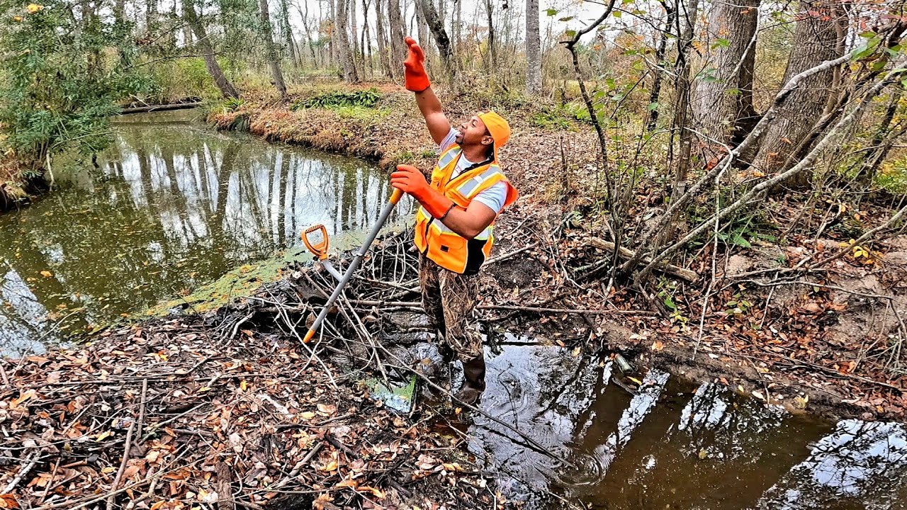Beaver Dam Removal In Gator Creek! || Can You See Me Now!! - YouTube