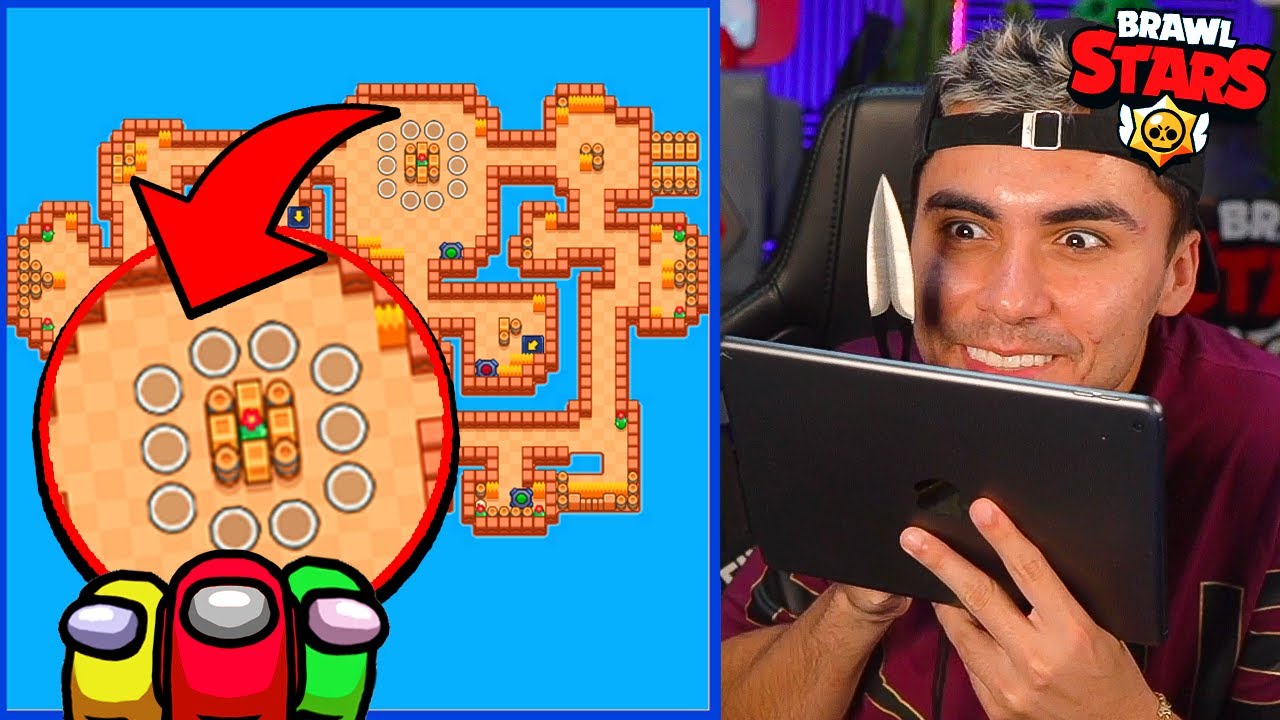 JOGUEI O NOVO MAPA DE AMONG US NO BRAWL STARS!! - YouTube