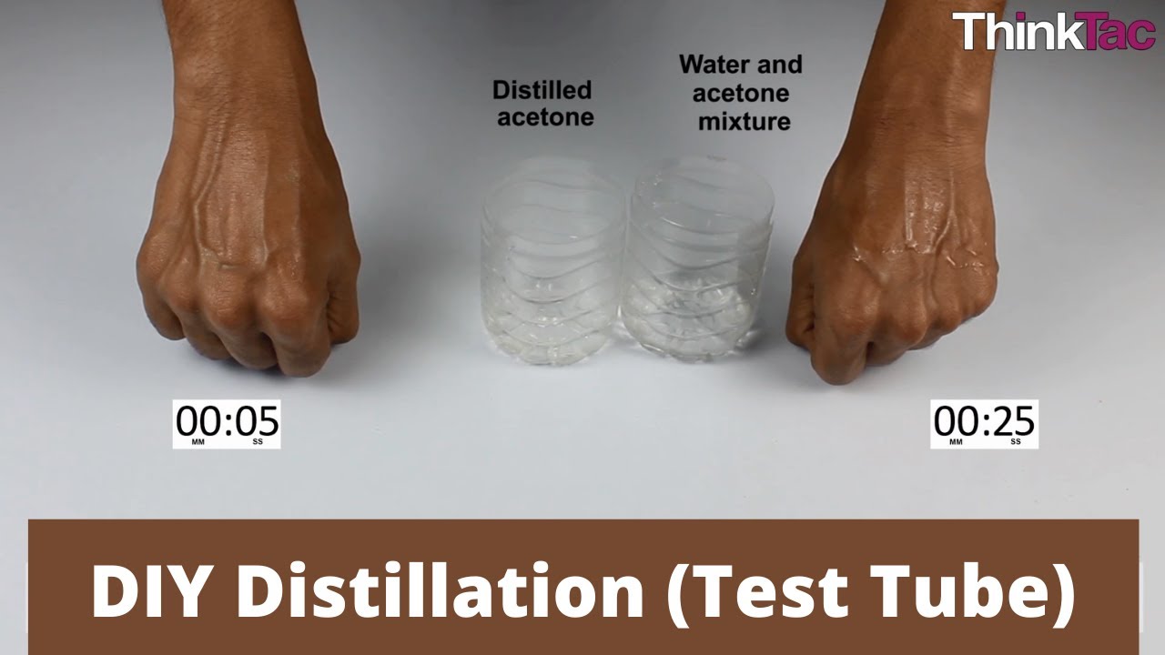DIY Distillation (Test Tube) | ThinkTac | Science Experiment - YouTube